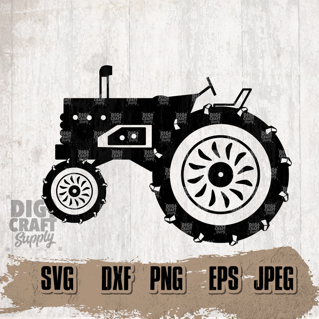 Tractor #4 Digital Downloads, Tractor Svg, Tractor Clipart, Tractor Png ...