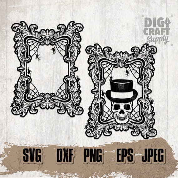 Spooky Frame Svg Vintage Mirror Svg Creepy Mirror Svg | Etsy