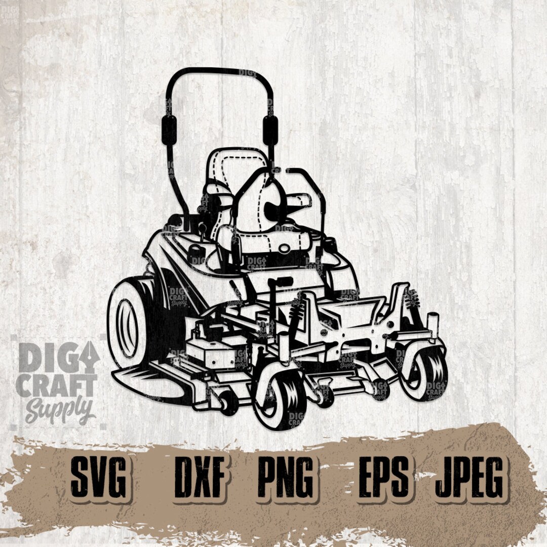Zero Turn Lawn Mower Digital Files 3, Zero Turn Lawn Mower Svg, Lawn ...