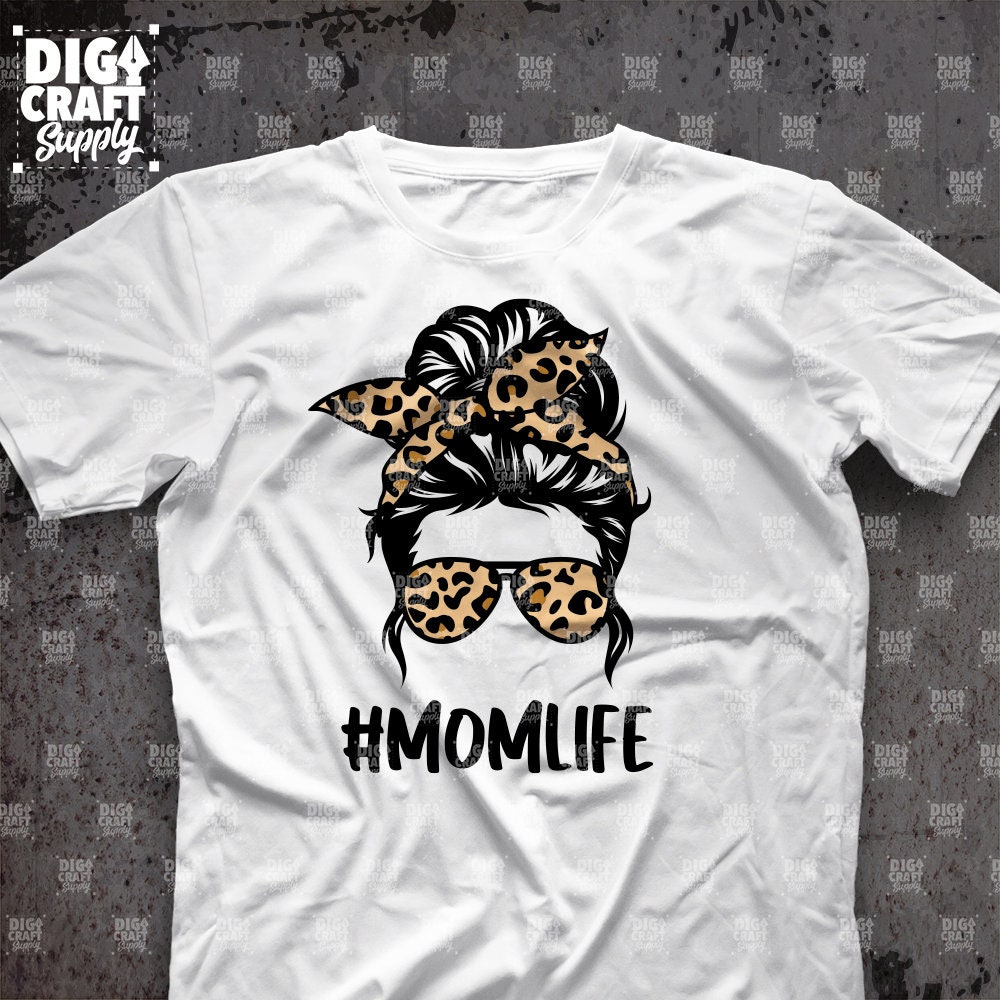 Mom Life Kid Life Leopard Leopard Mom Svg Mom Life Svg Kid | Etsy