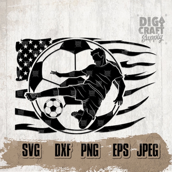 US Soccer Player Svg US Soccer Shirt Svg Soccer Player | Etsy