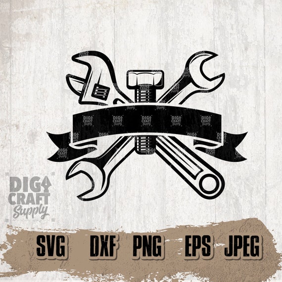 Mechanic Svg 2 Mechanic Wrenches Digital Download Repair - Etsy
