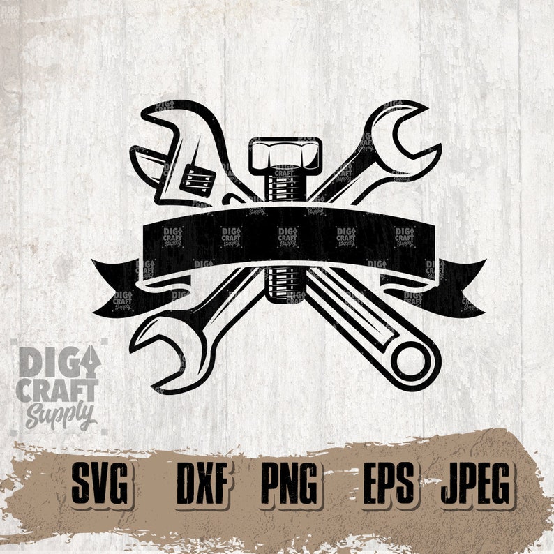 Mechanic Svg 2 Mechanic Wrenches Digital Download Repair - Etsy