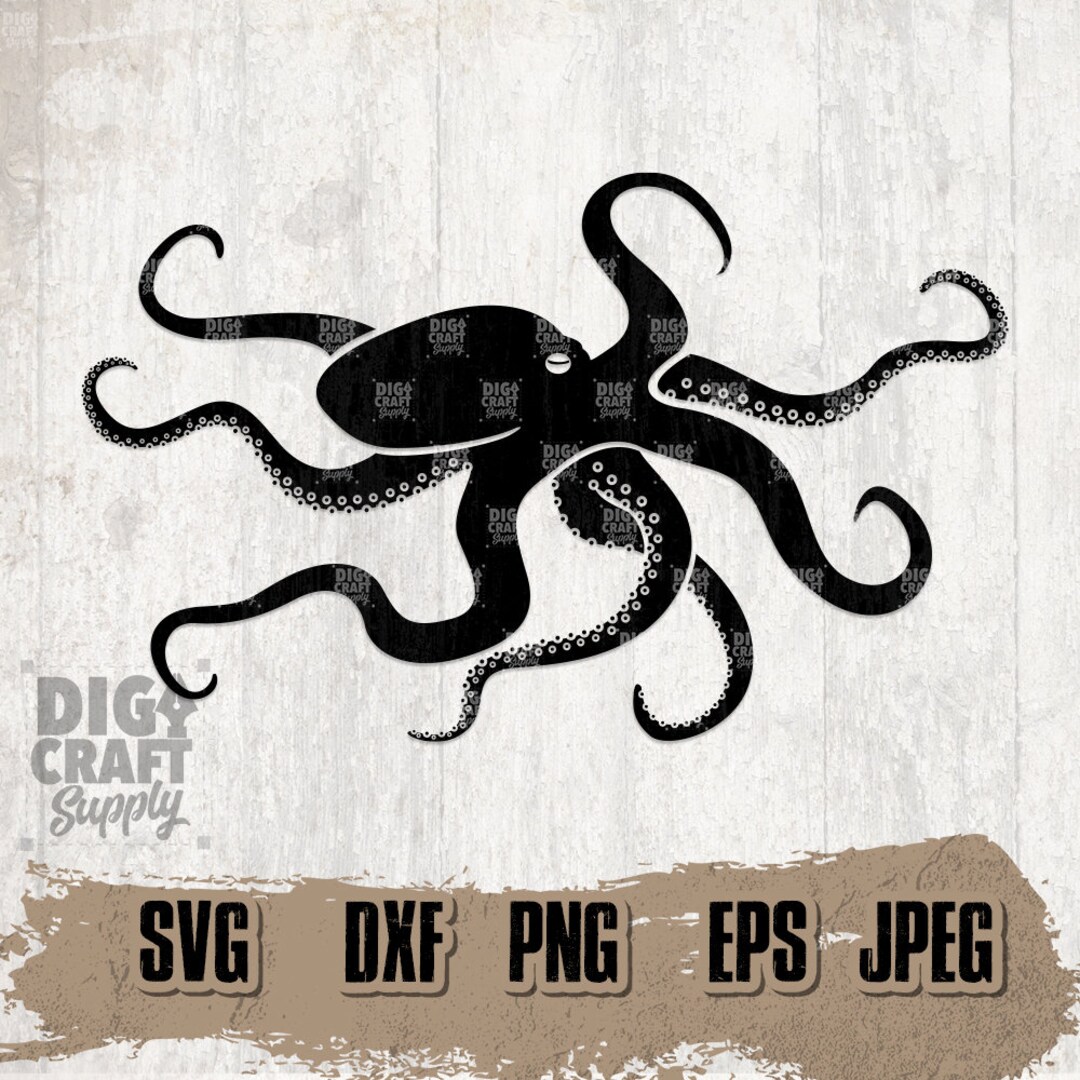 Octopus Svg, Octopus Png, Octopus Clipart, Octopus Cutfile, Sea ...