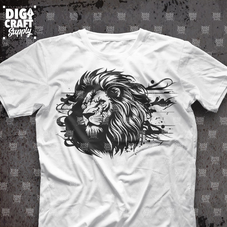 Lion Head Svg, Jungle King Cutfile, Wild Animal Clipart, Wilderness ...