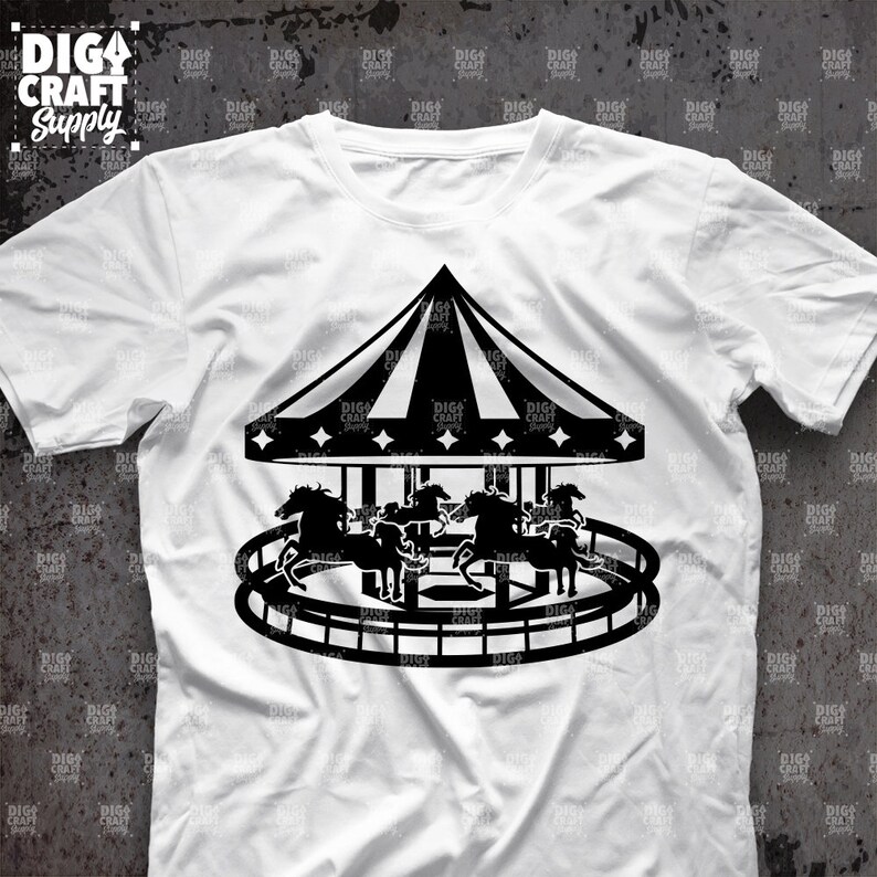 Carousel Svg Carousel Clipart Carousel Cutfile Carousel - Etsy