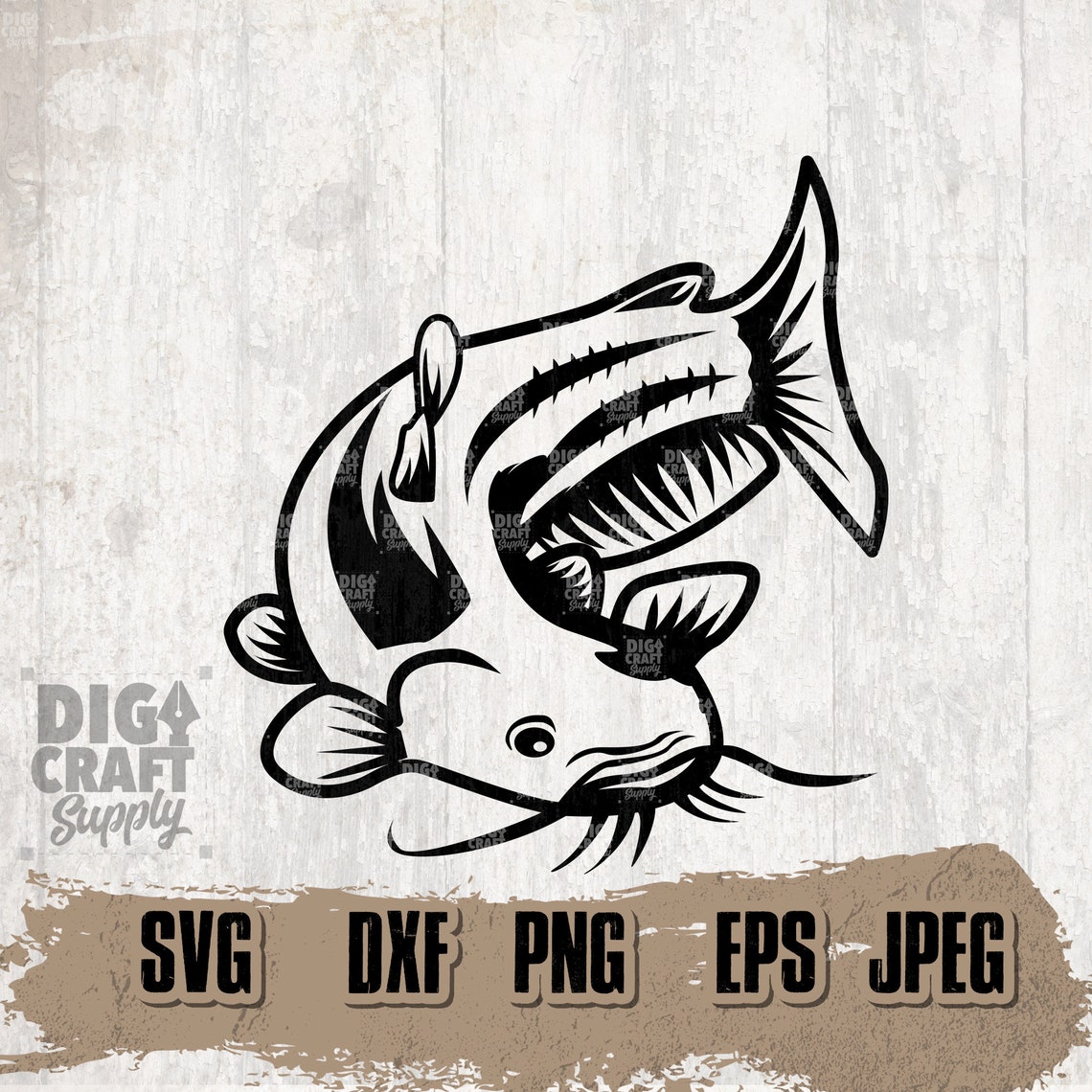 Catfish 2 Digital File Catfish Svg Catfish Cut Files - Etsy