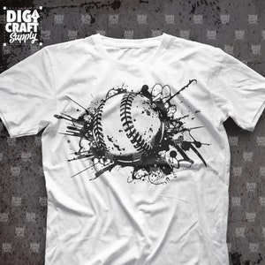 Baseball Splatters Svg, Baseman Dad Gift Idea Dxf, Balllife Shirt Png ...