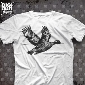 Wild Duck Flying Svg, Swamp Animal Clipart, Farm Duckling Cutfile ...