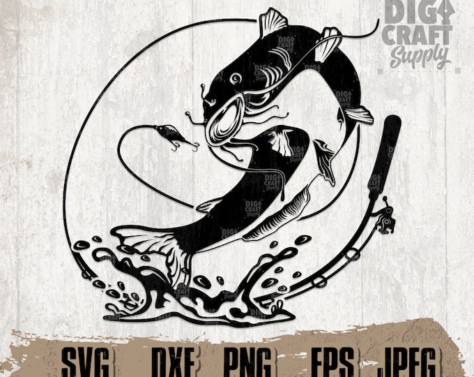 Cat Fishing Svg Cat Fishing Png Cat Fish Svg Cat Fish - Etsy