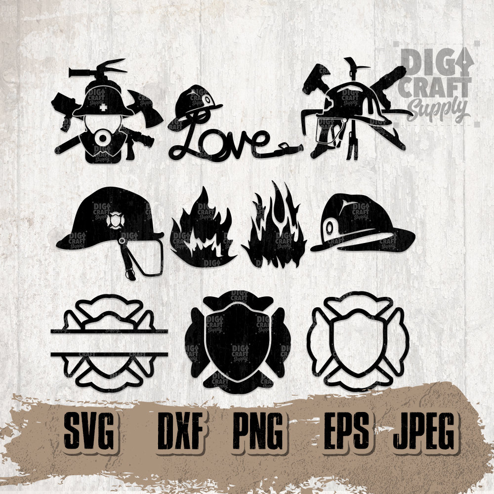 10 Fire Fighter SVG Bundle FireFighter Bundle Fire Fighter | Etsy
