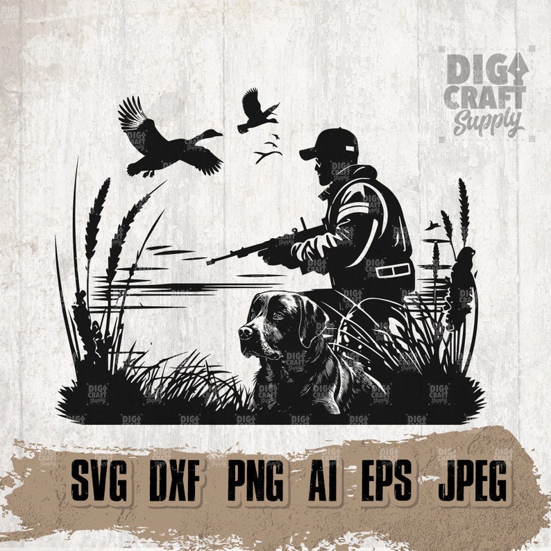Duck Hunting Svg Hunter Dad Clipart Waterfowl Cutfile - Etsy