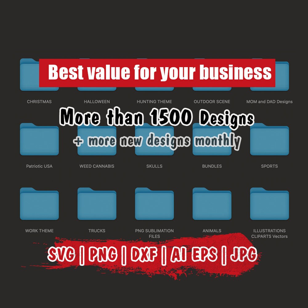Whole Shop Bundle, Mega Savings, 1,500 Designs in Svg Png Jpeg Eps Ai ...