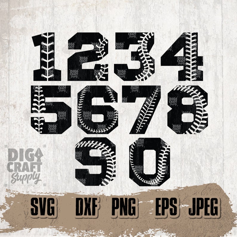 Baseball Numbers Svg Bundle Svg Baseball Bundle Svg - Etsy