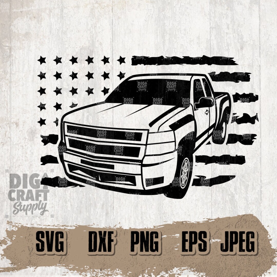 US Pick up Truck Svg 2, Truck Svg, Truck Shirt Svg, Truck Driver Svg ...