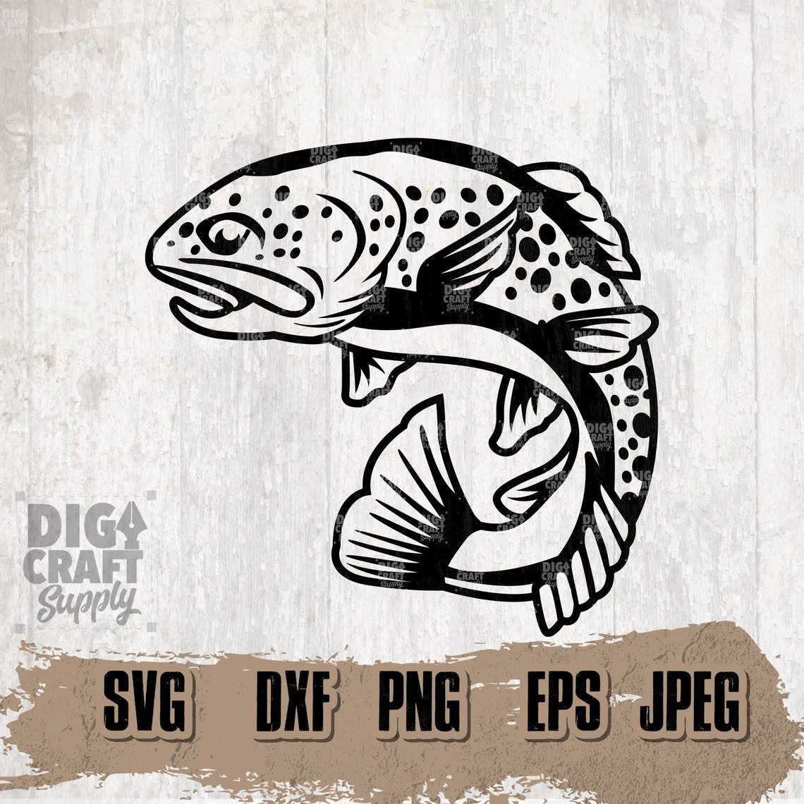 Trout Fish 2 Digital Download Svg Trout Fish Svg Trout Fish | Etsy