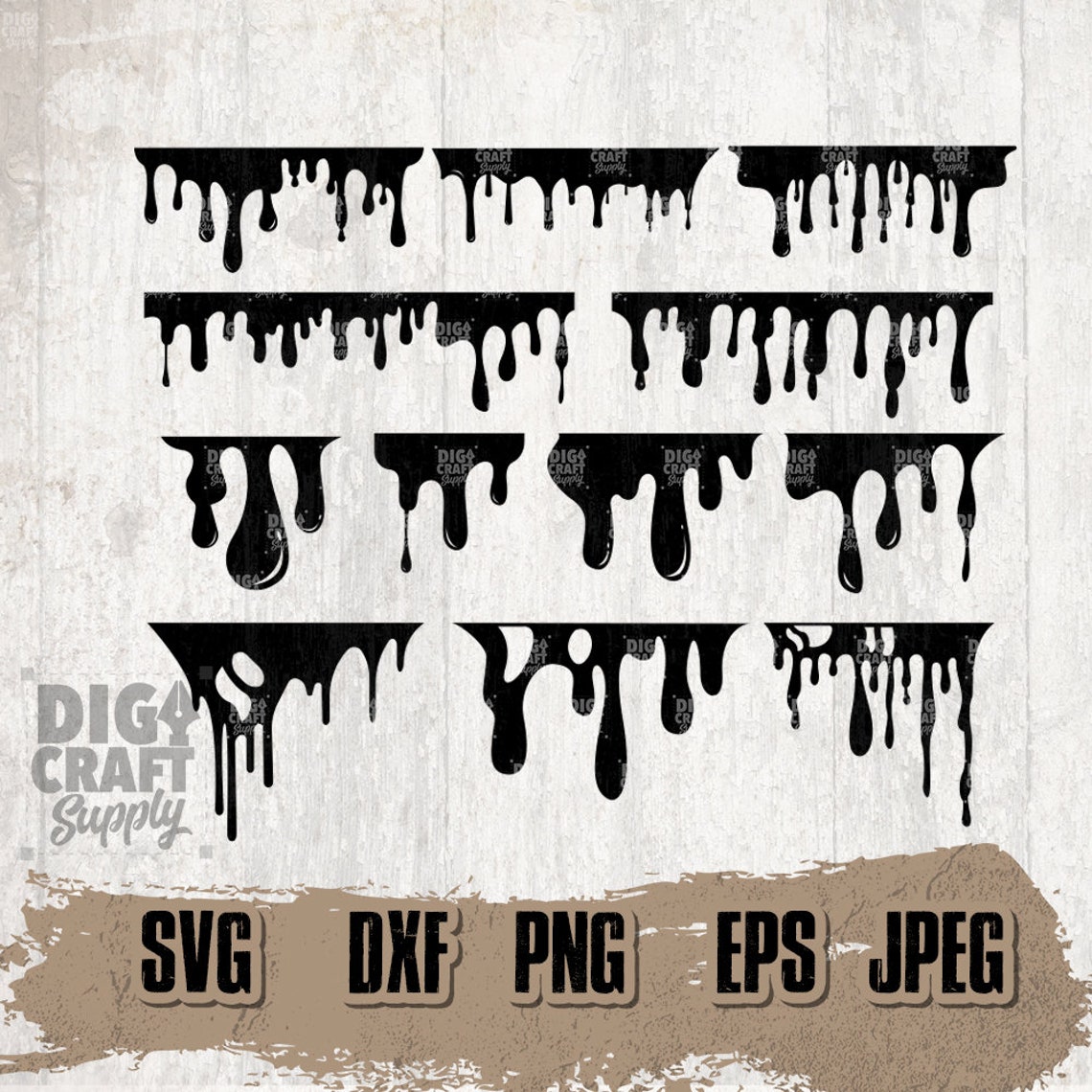 12 Dripping Ink svg Ink svg Dripping svg Drip Ink svg | Etsy