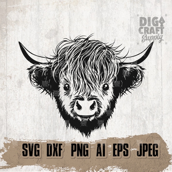 Highland Cow Howdy Svg - Etsy