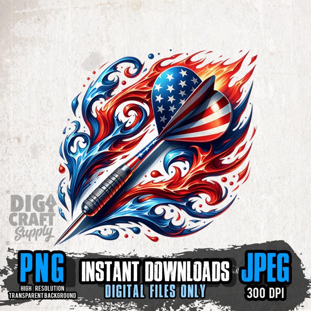 Dart Pin Png | Dart Game Png Files for Sublimation | Flaming Pin Png ...