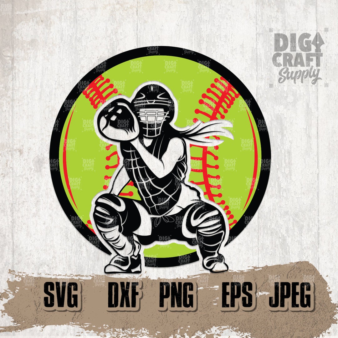 Softball Player Svg, Softball Clipart, Softball Shirt Svg, Softball ...