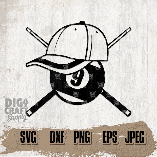 Nine Ball Svg Files - Etsy