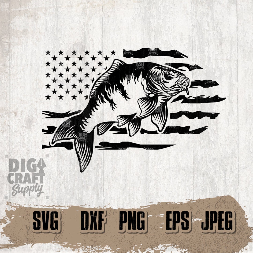 US Carp Fish Digital Files, US Carp Fish Svg, Carp Fish Png, Carp Fish ...
