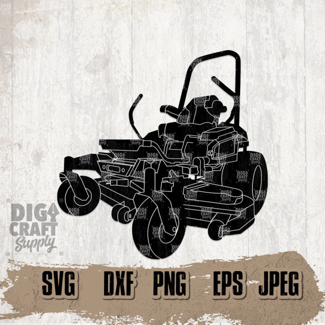 Zero Turn Lawn Mower Digital Files 2, Zero Turn Lawn Mower Svg, Lawn ...