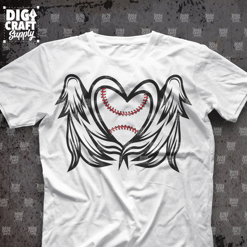 Baseball Wings Svg Baseball Clipart Baseball Cutfile - Etsy