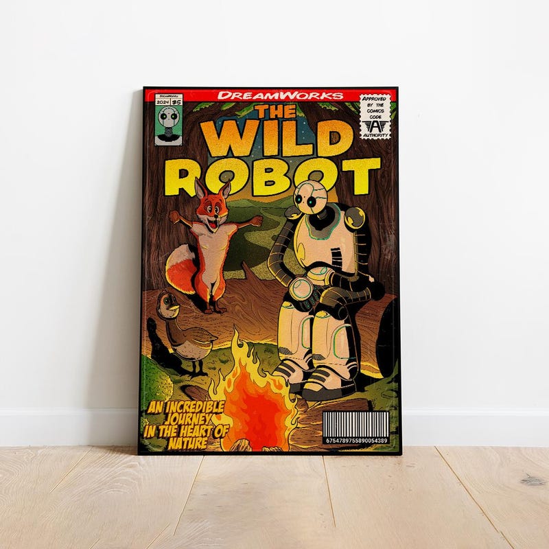 Robot Poster - Etsy