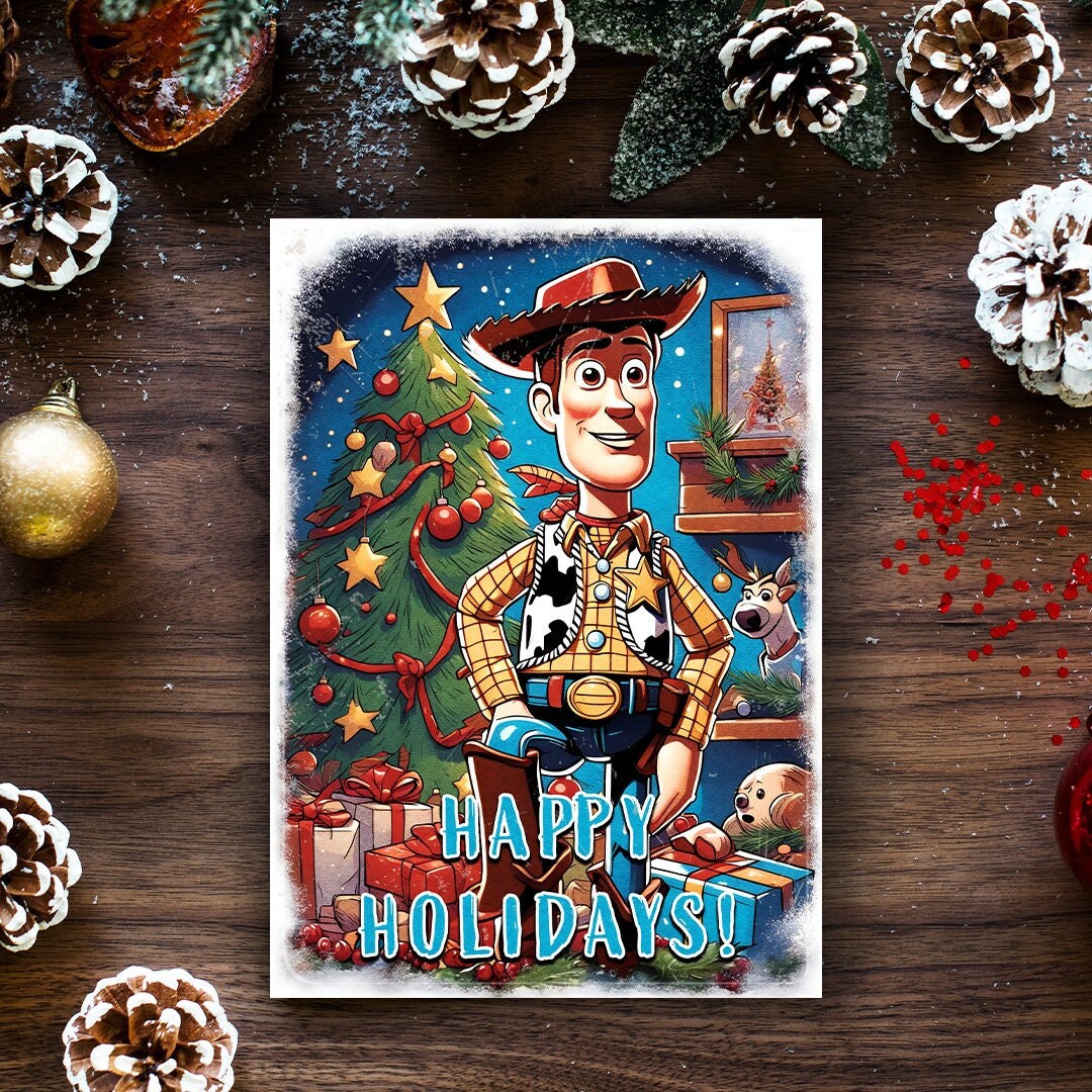 Woody Christmas Card toy Story Christmas Card Funny Christmas Card Toy ...
