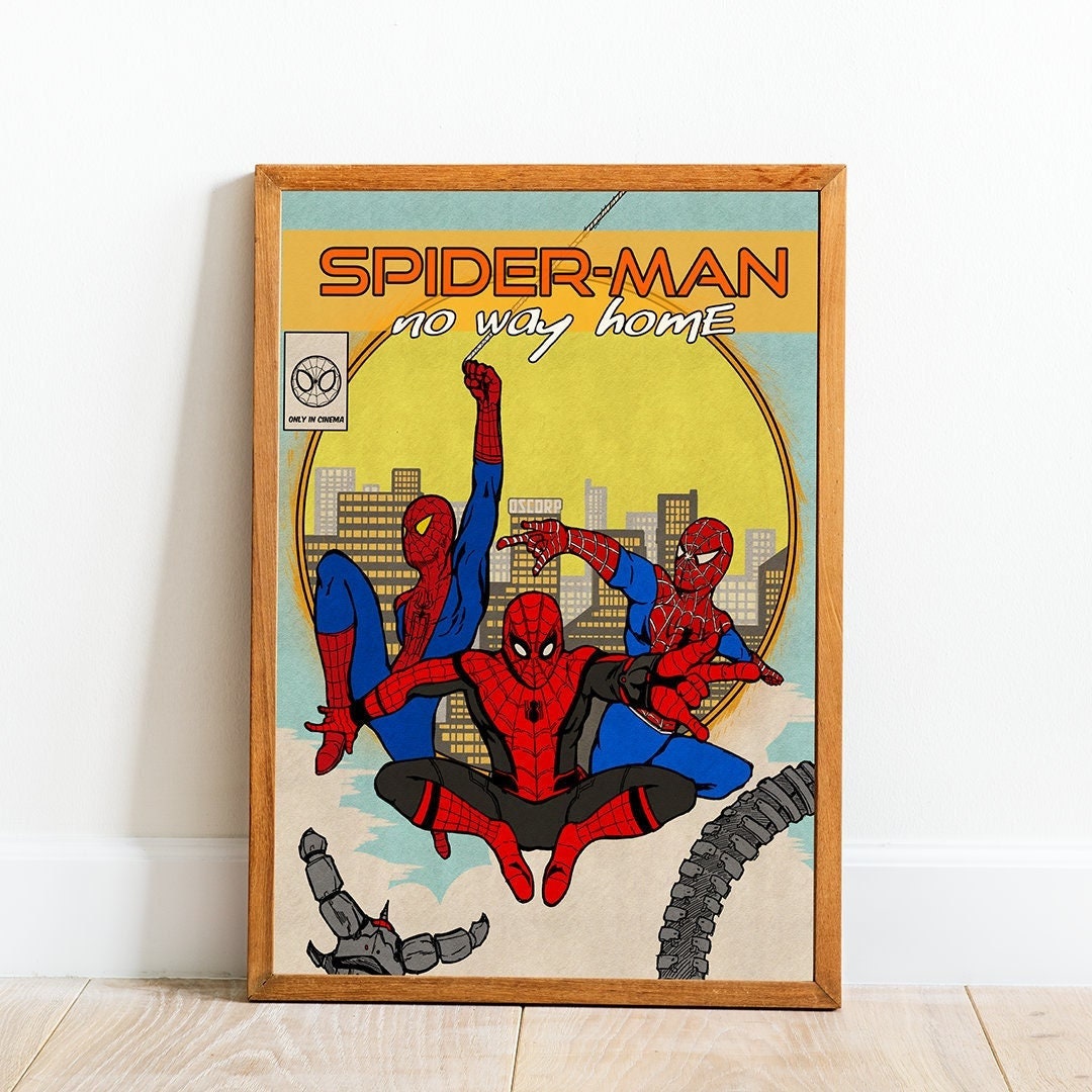 Spiderman Poster No Way Home Poster Marvel Poster Avengers - Etsy