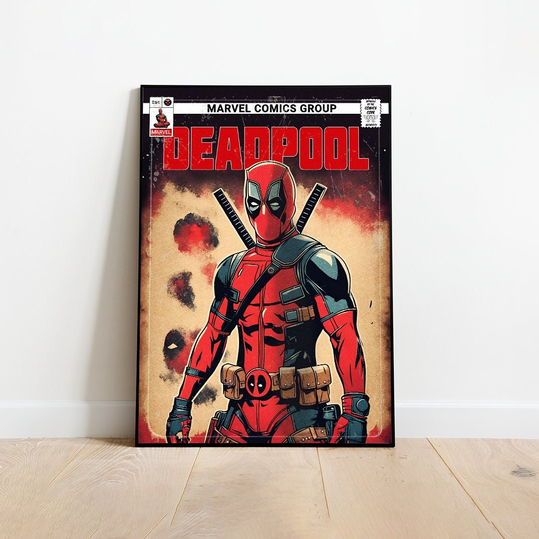 Deadpool Poster, Avengers Poster, Superhero Poster, A3, A4, A5, Comic ...