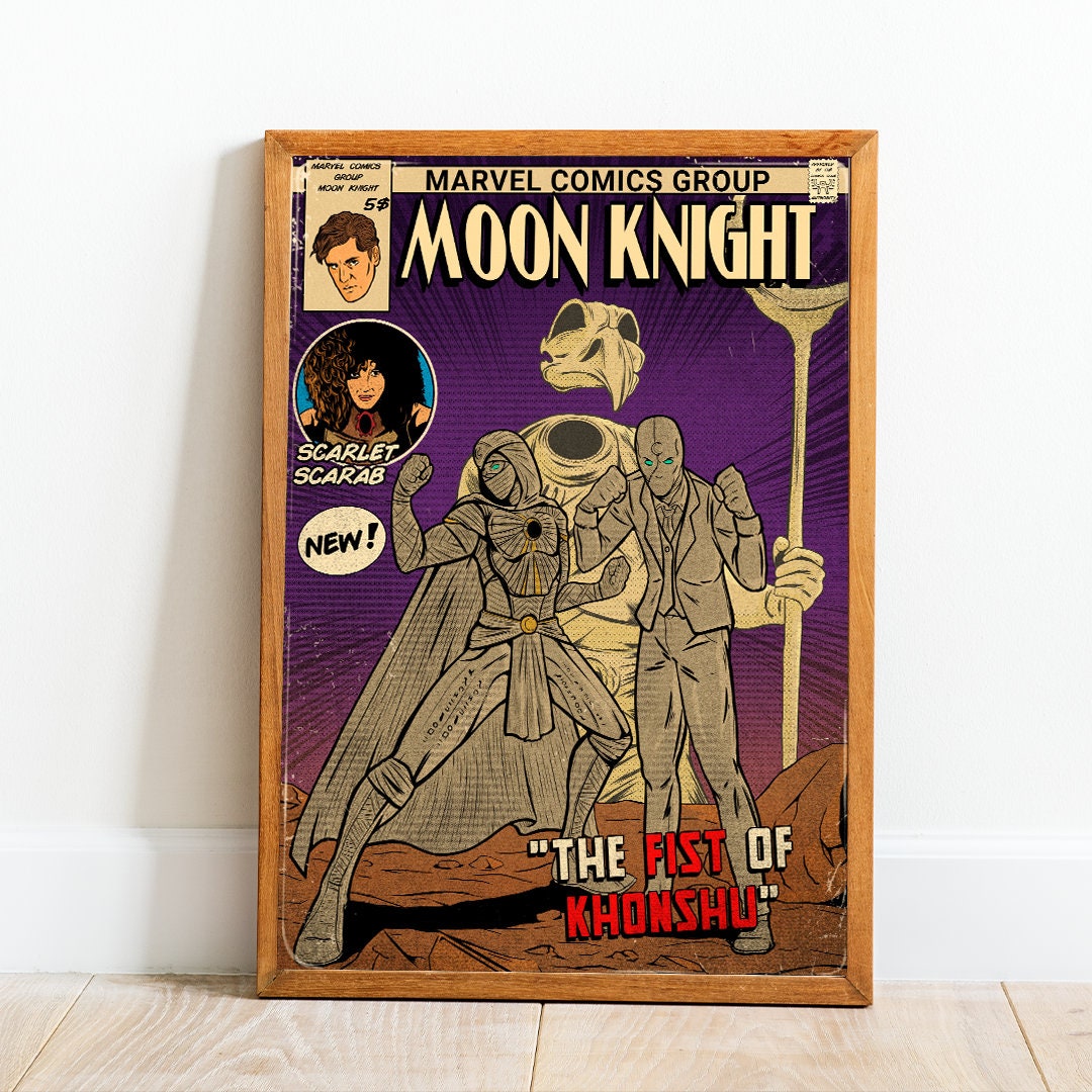 Moon Knight Poster, Mr Knight Poster, Marvel Print, Marvel Poster sold ...