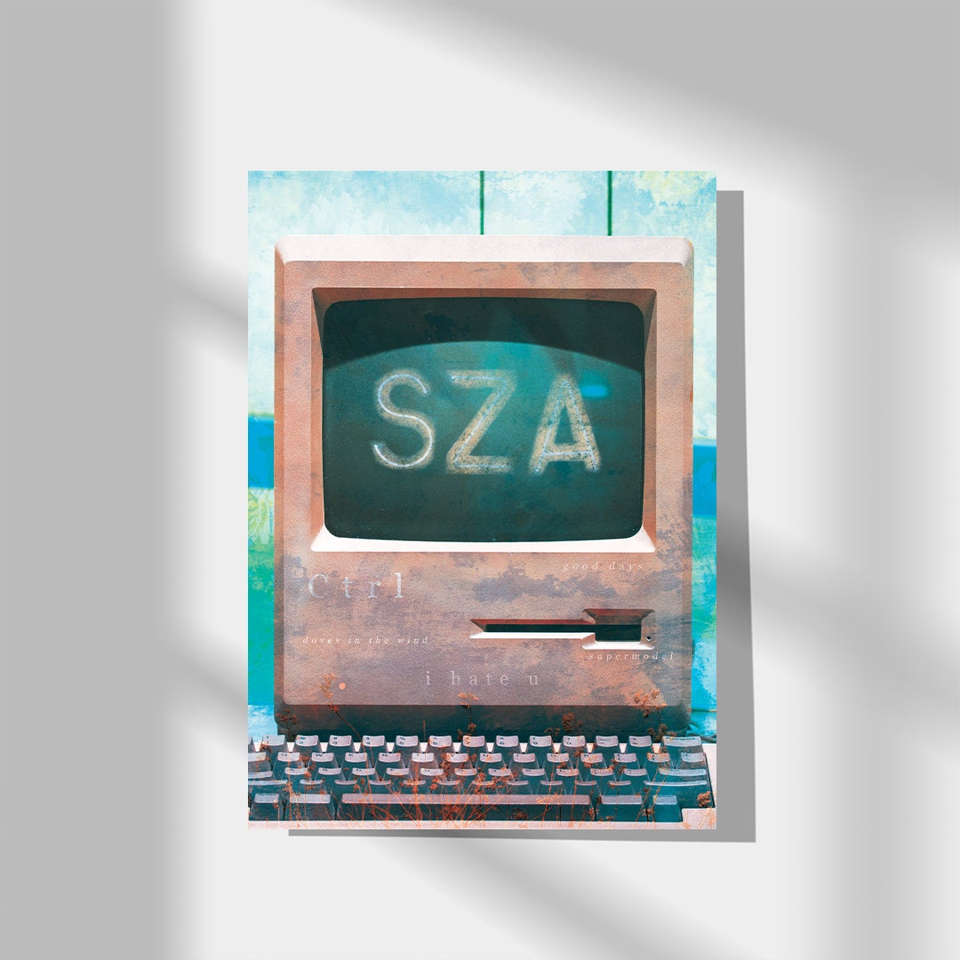 SZA Poster Music Wall Art, SZA Print Music Poster Cntrl Poster SZA ...