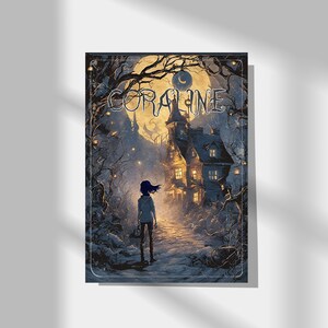 Coraline Poster, Coraline Print, A3, A4, A5, Comic Book Poster, Tim ...