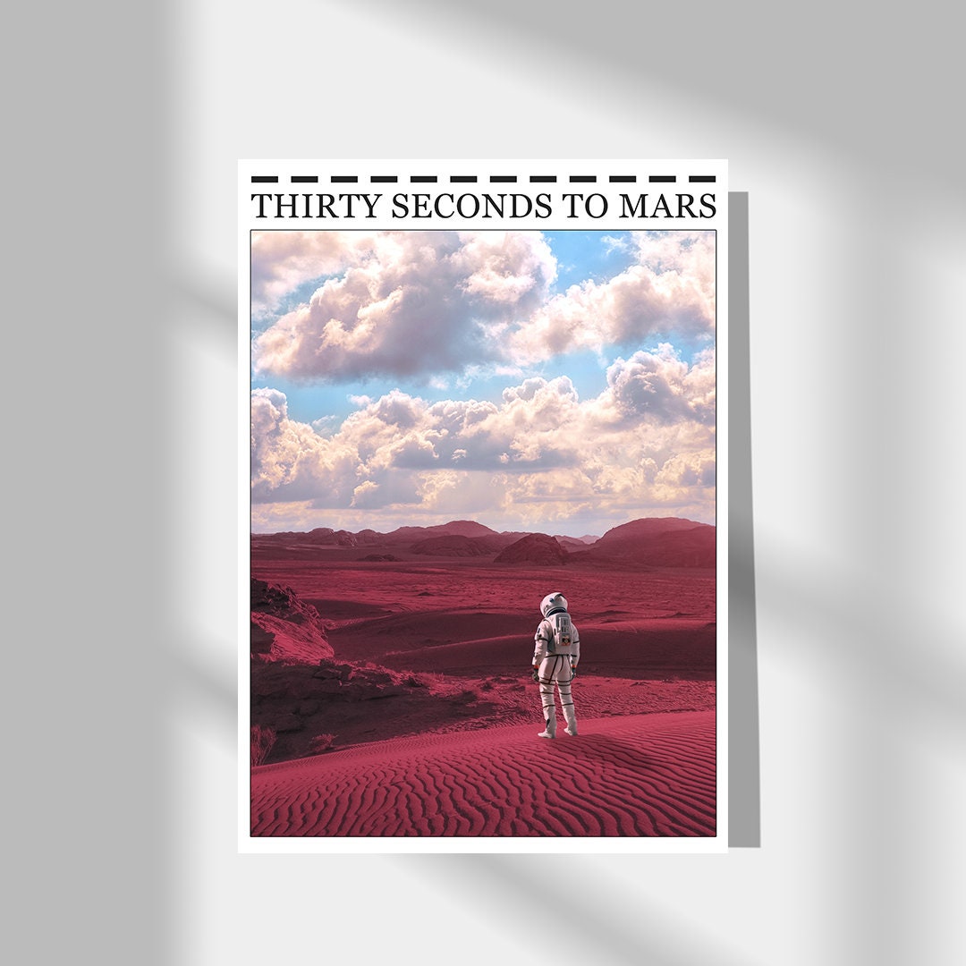 30 Seconds To Mars Poster, Thirty Seconds To Mars Poster Designed ...
