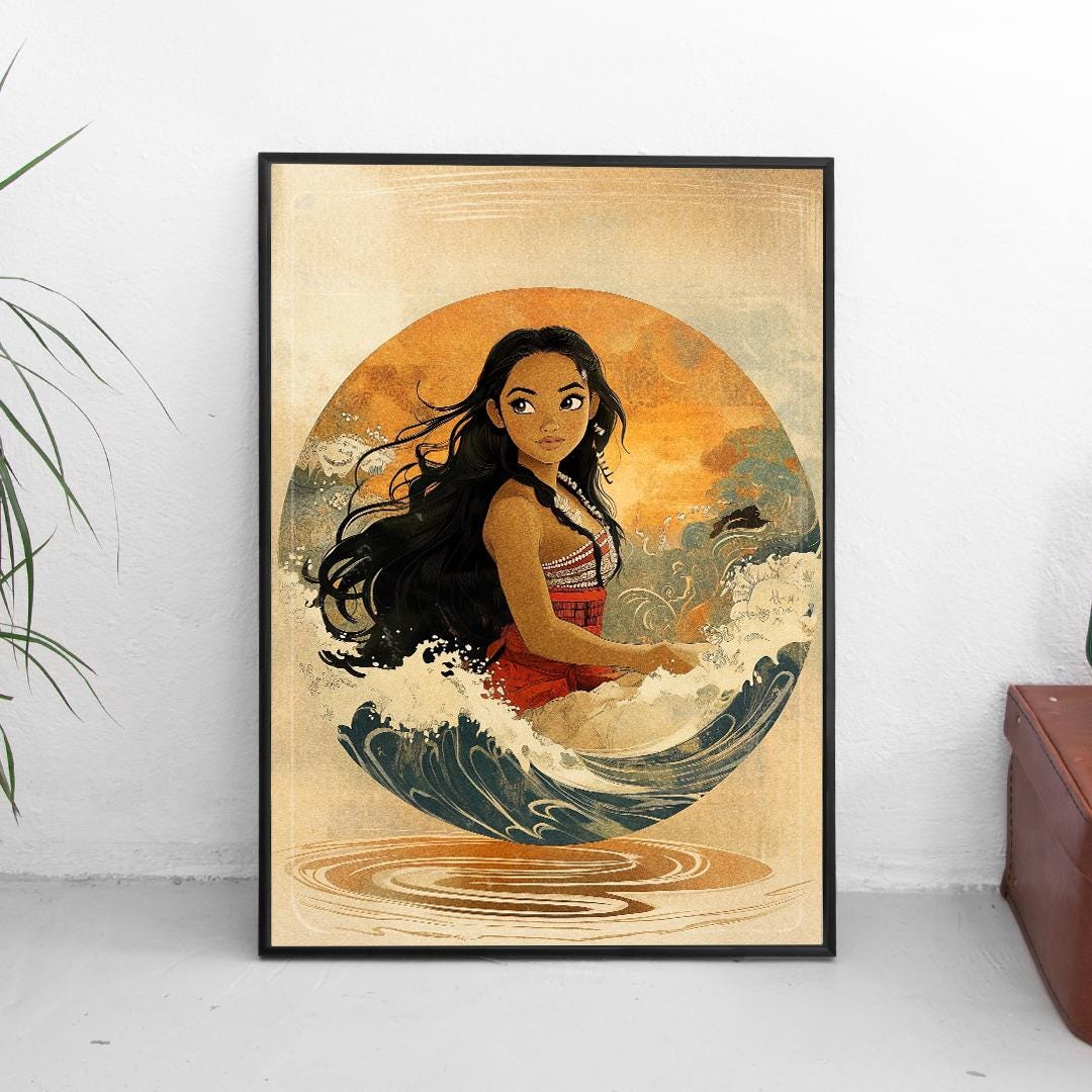 Moana Poster, Moana Print, A3, A4, A5, Comic Book Poster, Disney Print ...