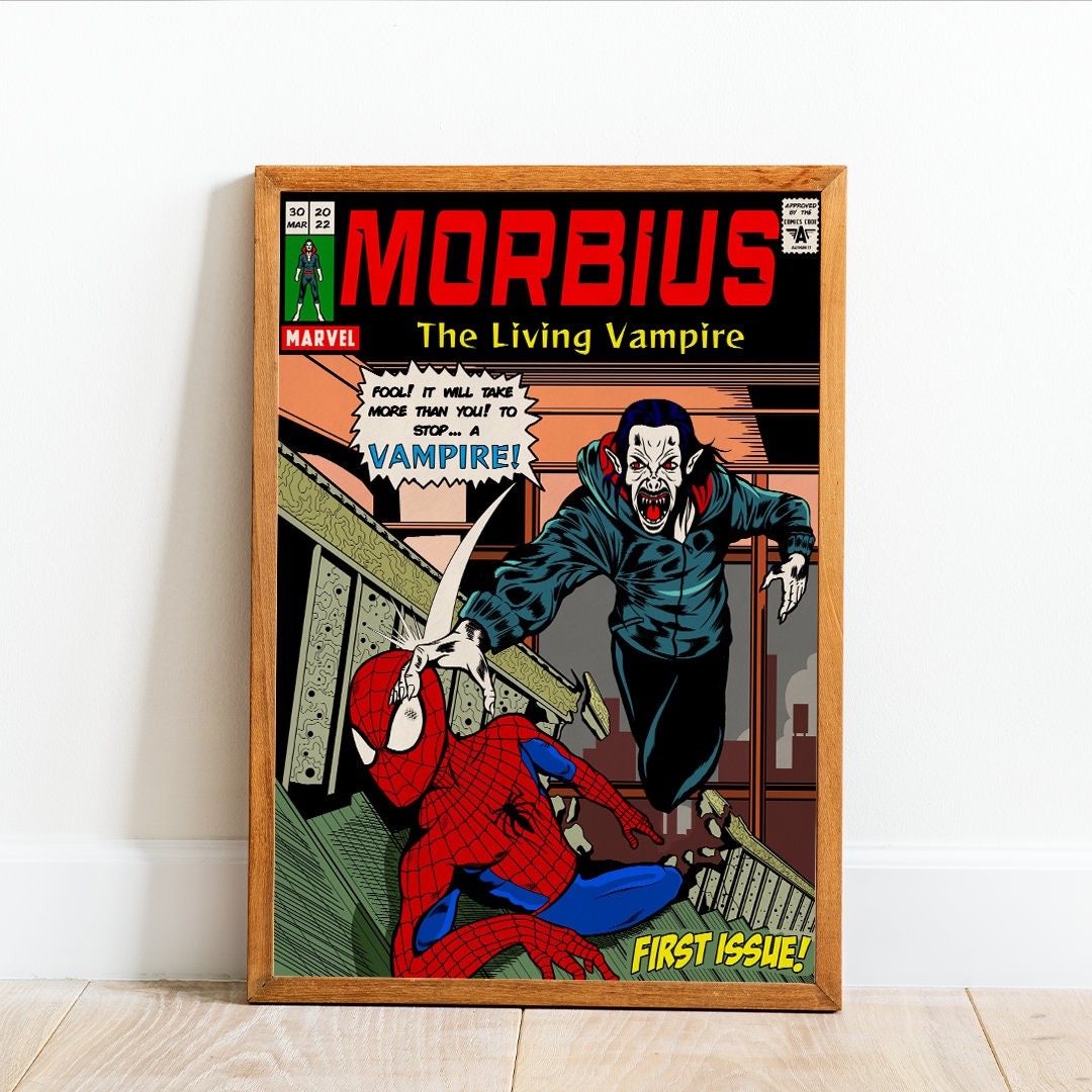 Morbius Poster, Vampire Poster, Marvel Poster, Superhero Poster, Comic ...