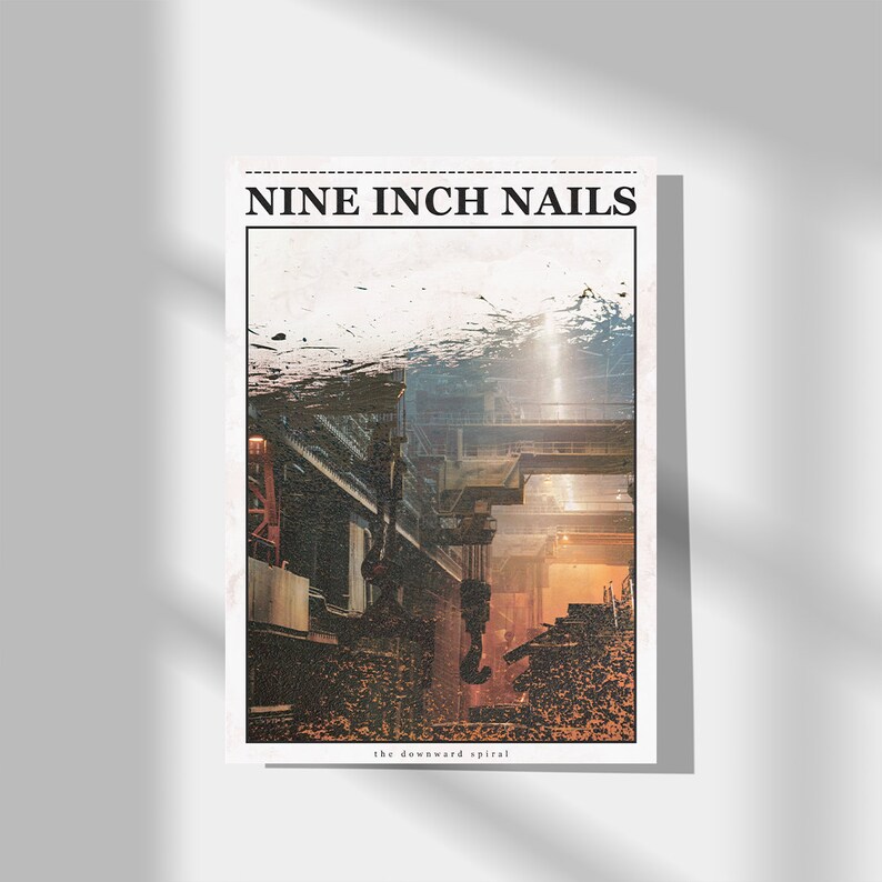 Nine Inch Nails Poster Music Wall Art Nine Inch Nails | Etsy