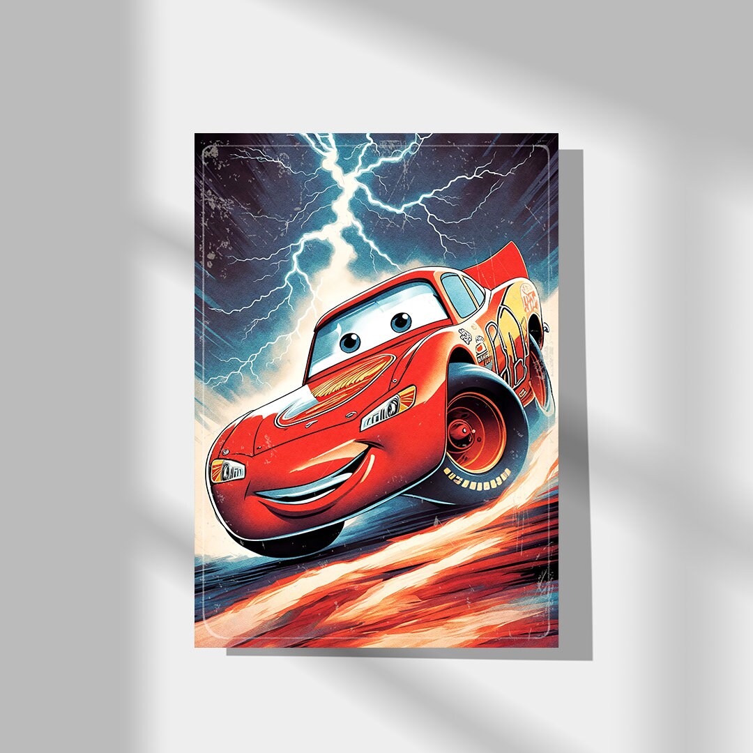 Póster Disney Cars, Cars Movie Póster, Cars Pixar, Rayo McQueen ...