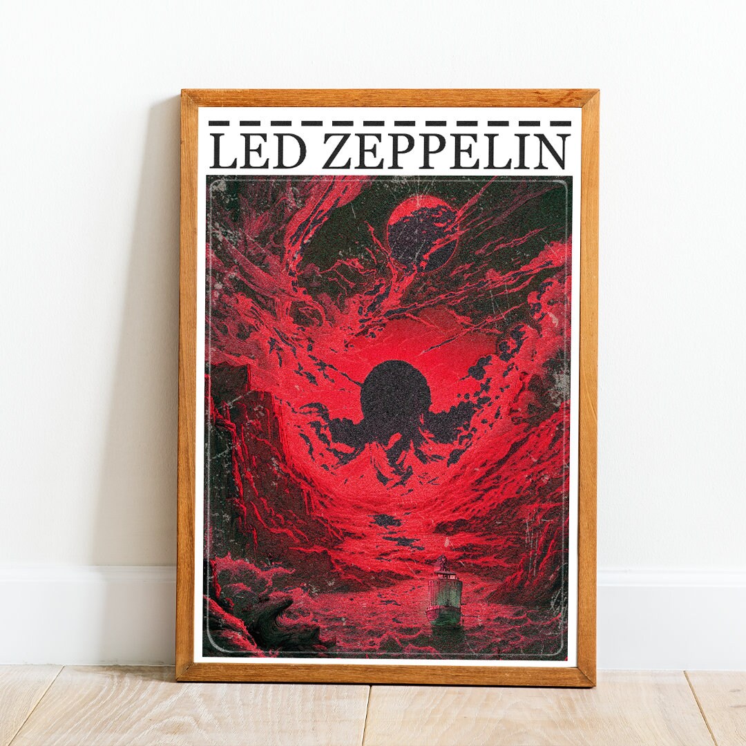 Led Zeppelin Poster Led Zeppelin Print Led Zeppelin Led - Etsy