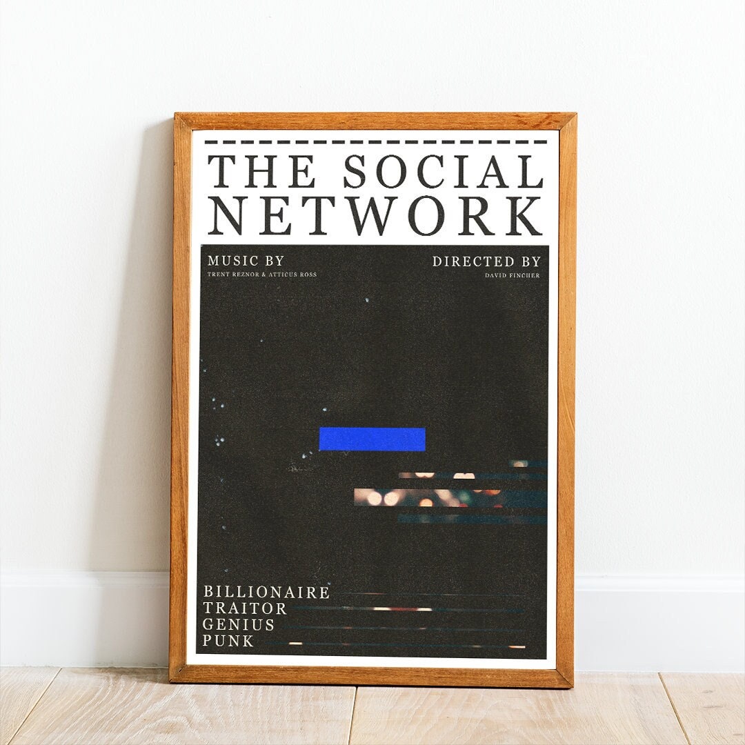 The Social Network Poster, Social Network Print