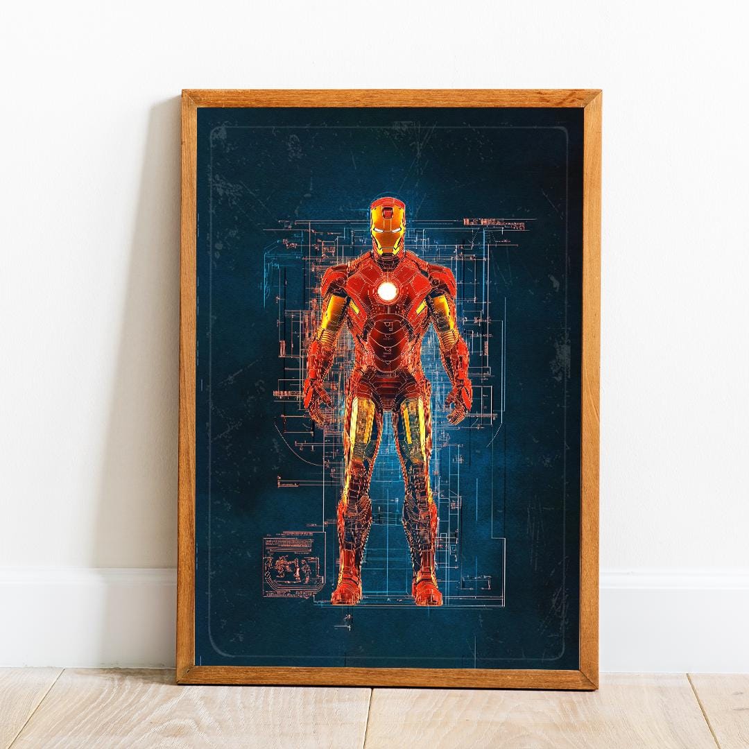 Iron Man Poster, Avengers Poster, Superhero Poster, A3, A4, A5, Comic ...