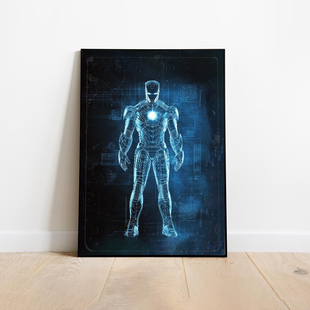 Iron Man Poster, Avengers Poster, Superhero Poster, A3, A4, A5, Comic ...
