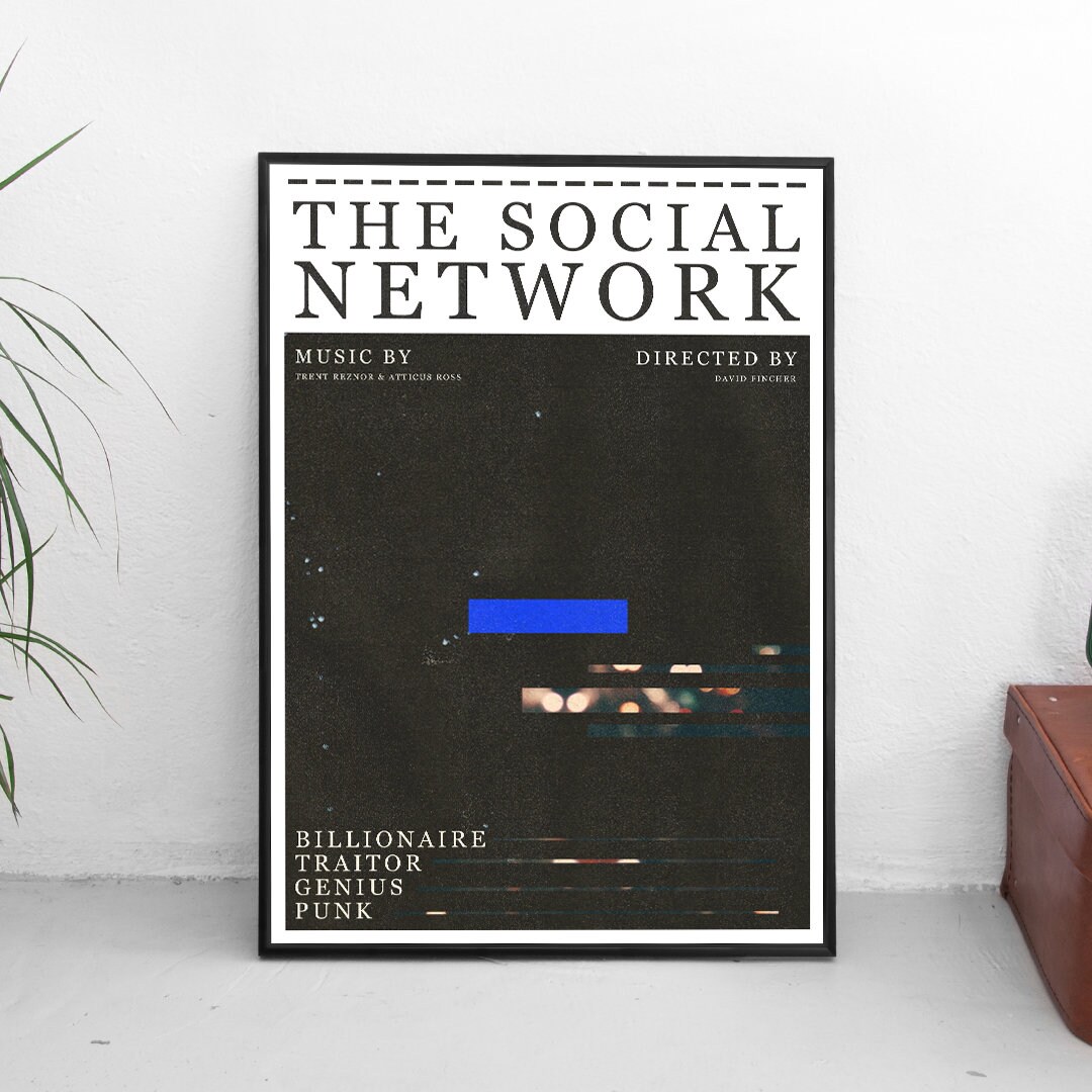 The Social Network Poster, Social Network Print