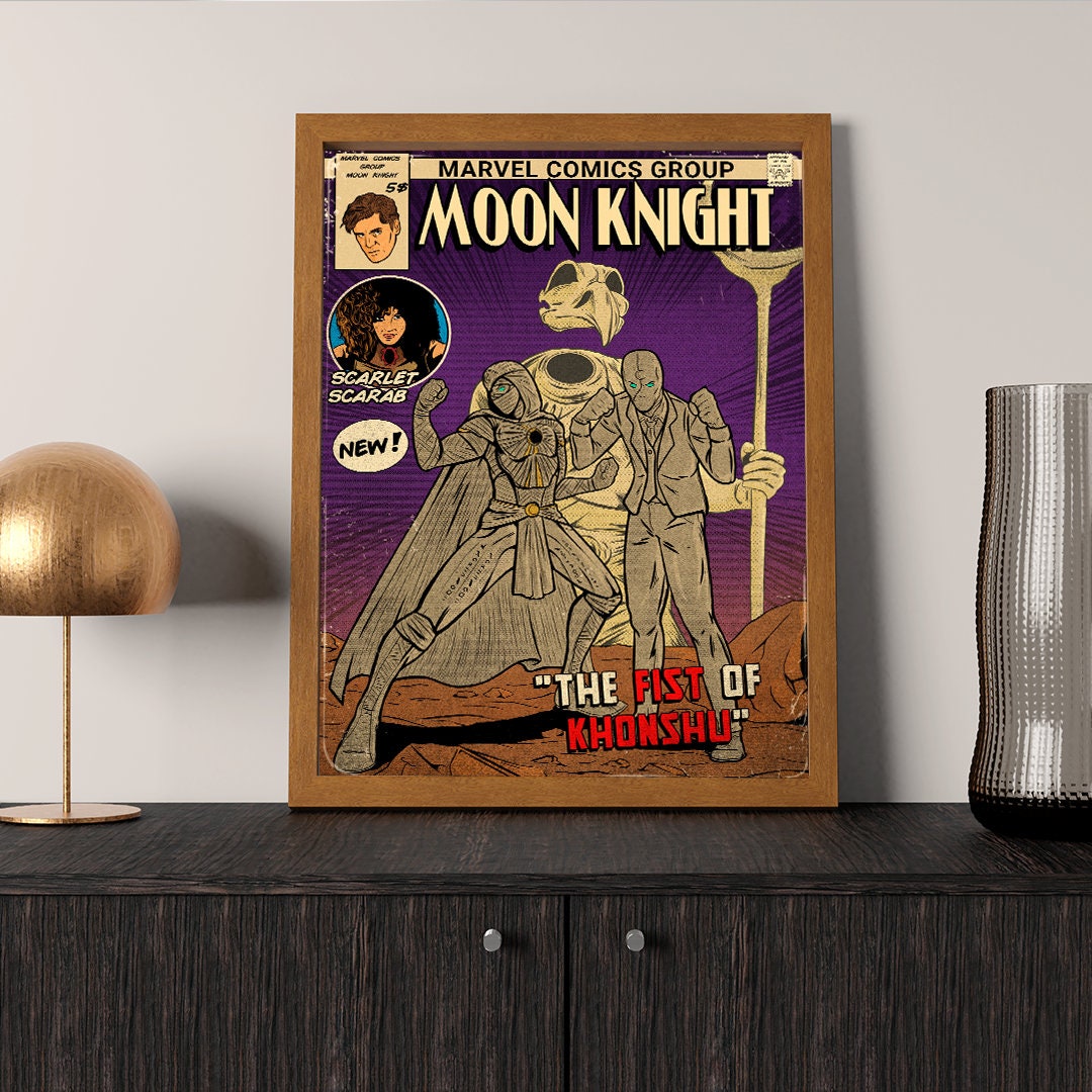 Moon Knight Poster, Mr Knight Poster, Marvel Print, Marvel Poster sold ...