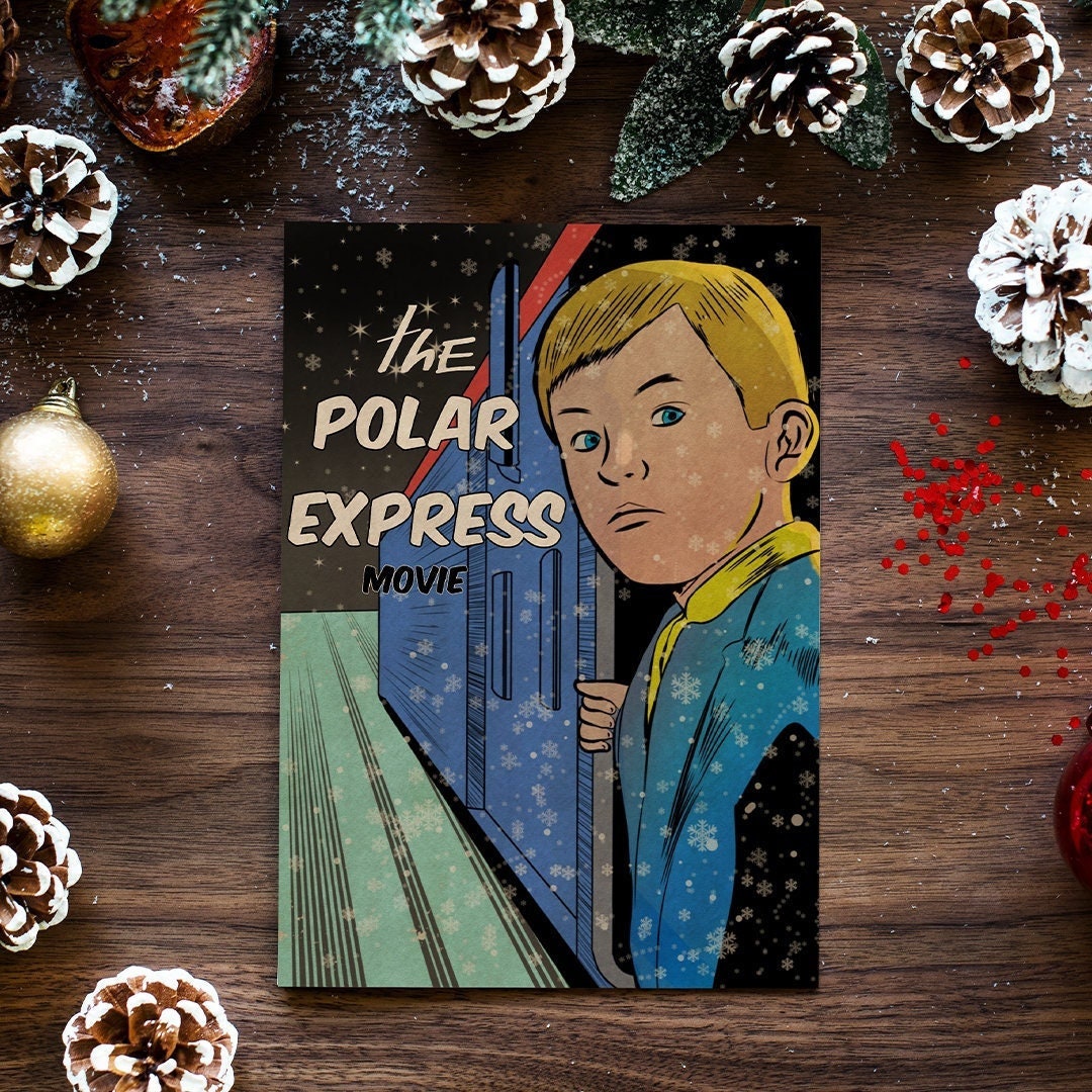 Polar Express Christmas Card greeting Card christmas Card - Etsy