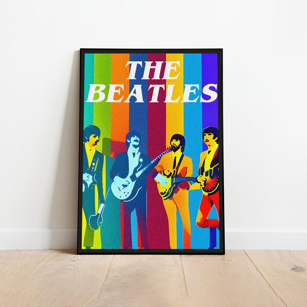 The Beatles Vintage Poster - Etsy