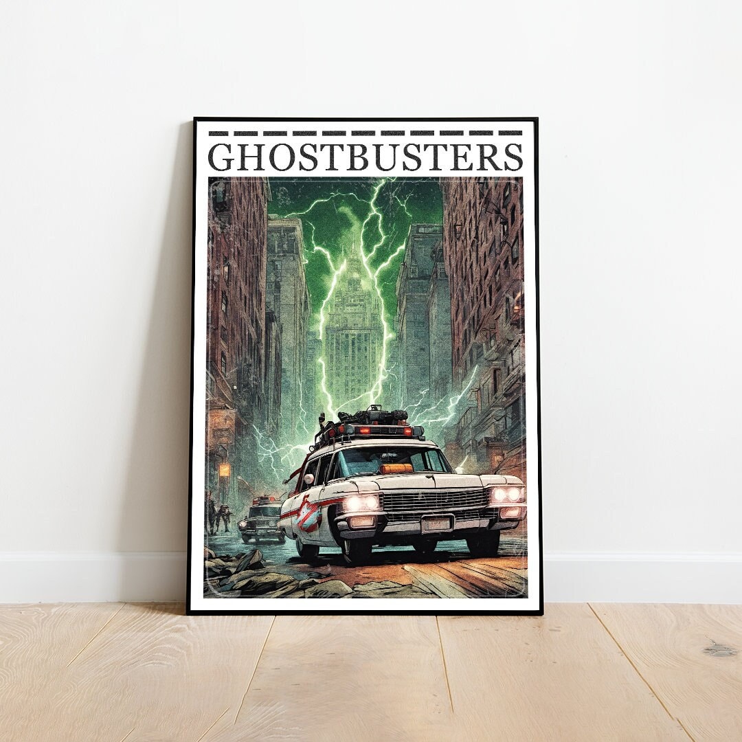 Ghostbusters Poster, Ghostbusters Print, A3, A4, A5, Comic Book Poster ...
