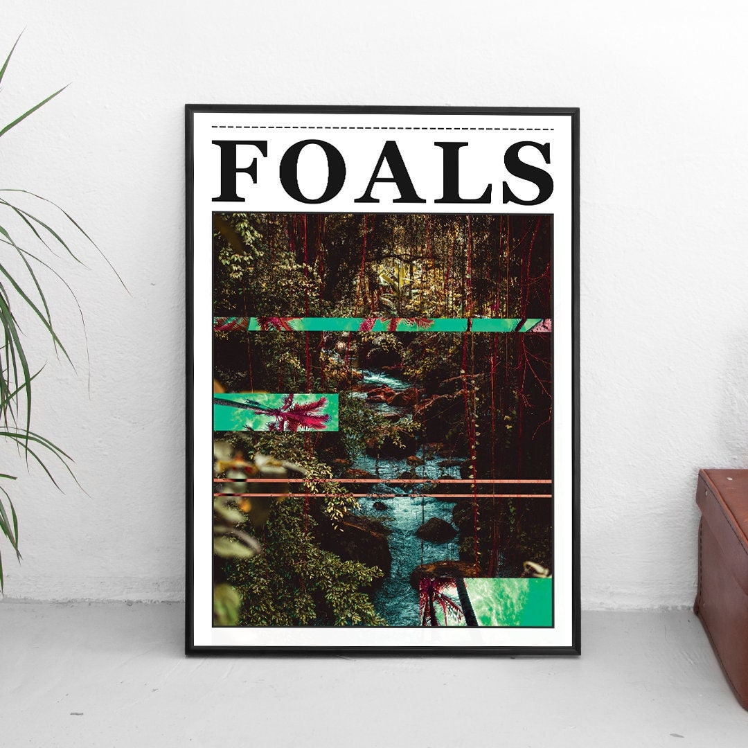 Foals Poster Foals Music Print Wall Art Music Poster Indie Music Jungle ...